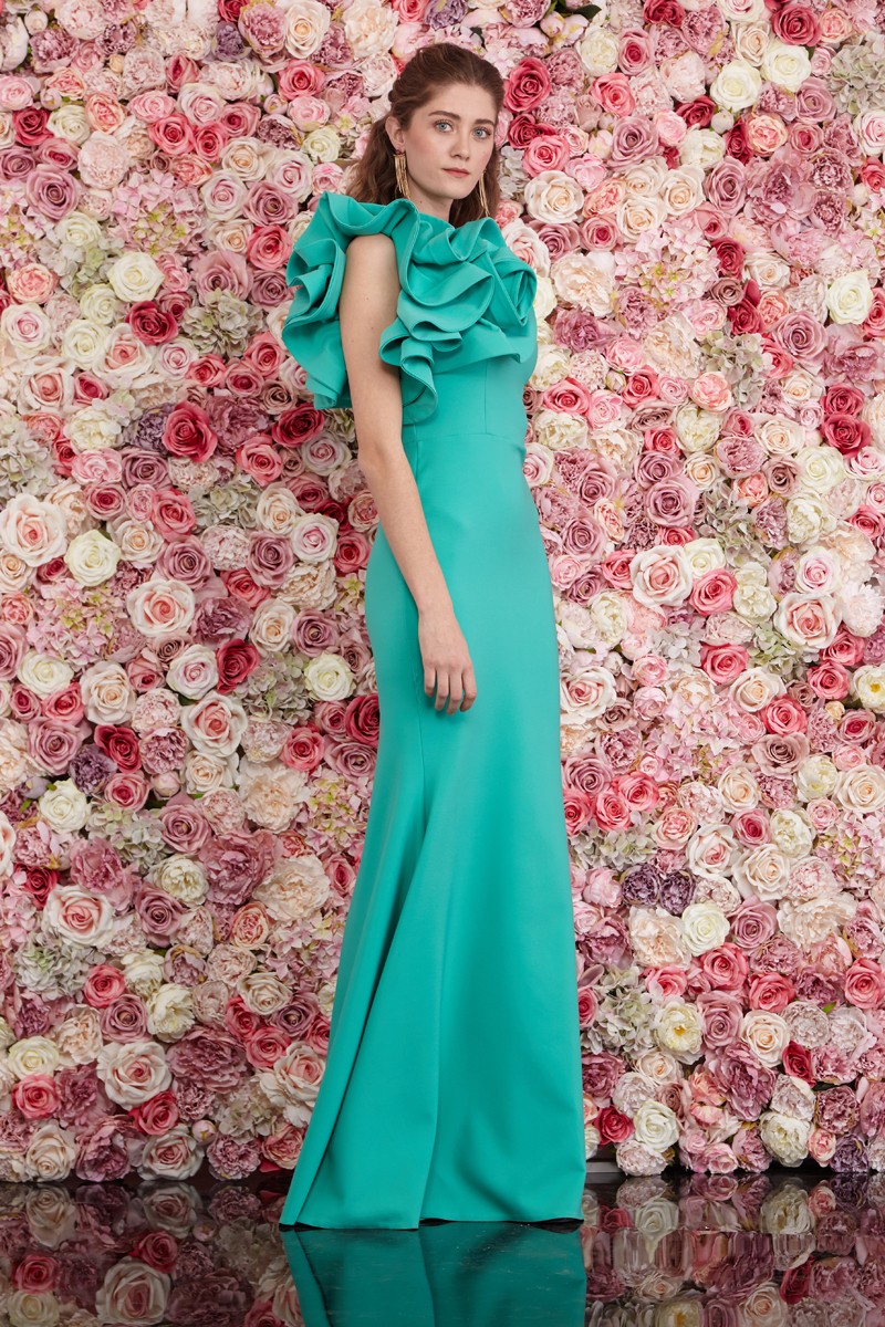 Mint Green Crepe Maxi Dress 962864 042 Night Dresses Keikei